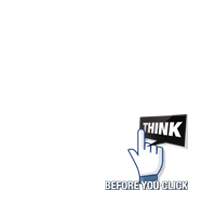 Think Before You Click - Support Campaign | Twibbon