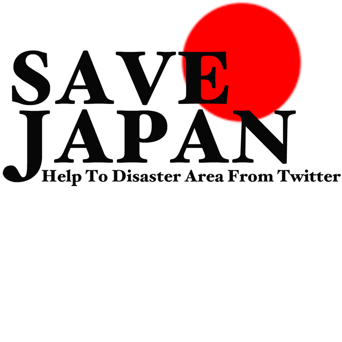 SAVE JAPAN (twitter) - Support Campaign | Twibbon